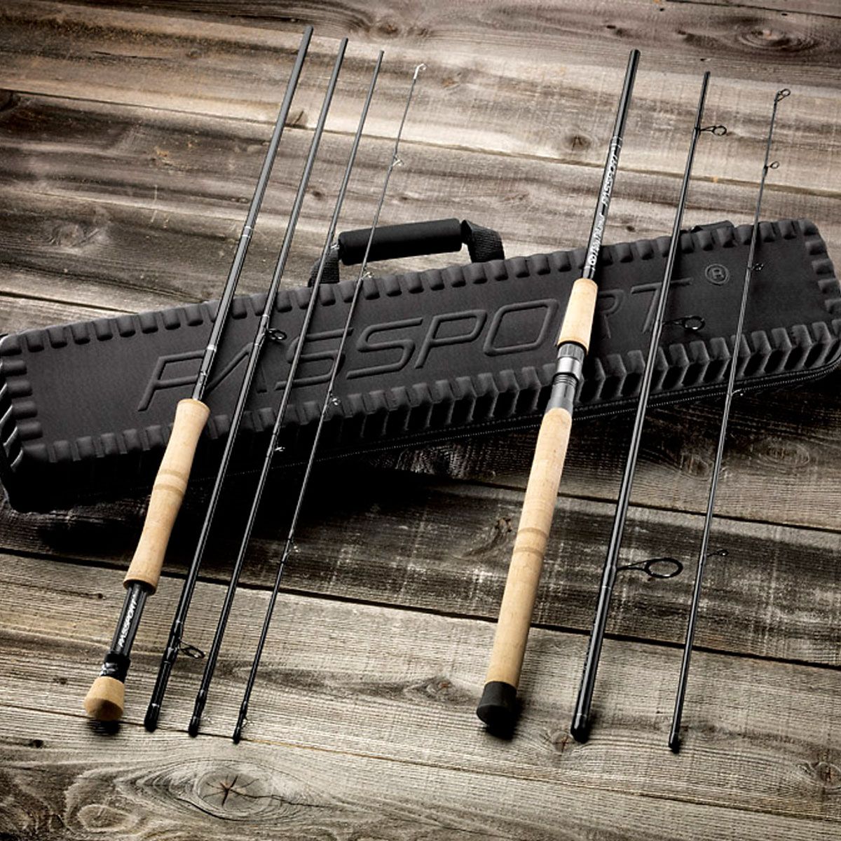 Passport Travel Rods Set - Fly Spin Case P001 | Flying Fisherman