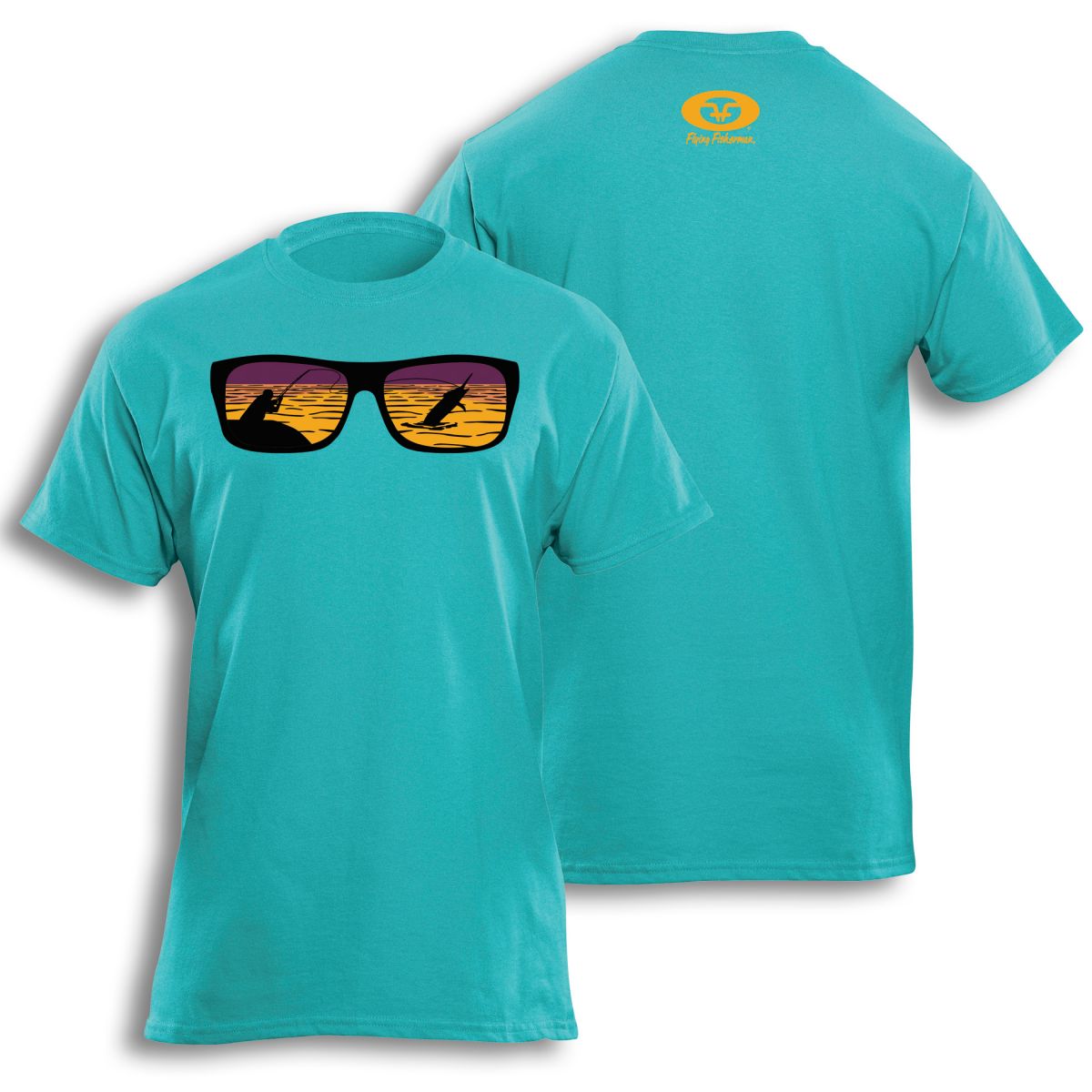 Shades T-Shirt Tahiti Blue T1720T | Flying Fisherman